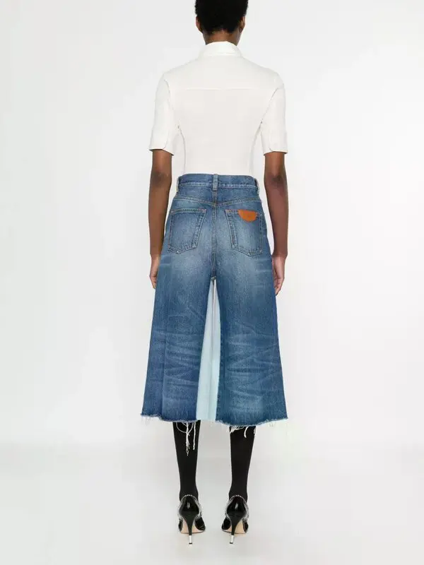Chloé Patchwork Denim Shorts