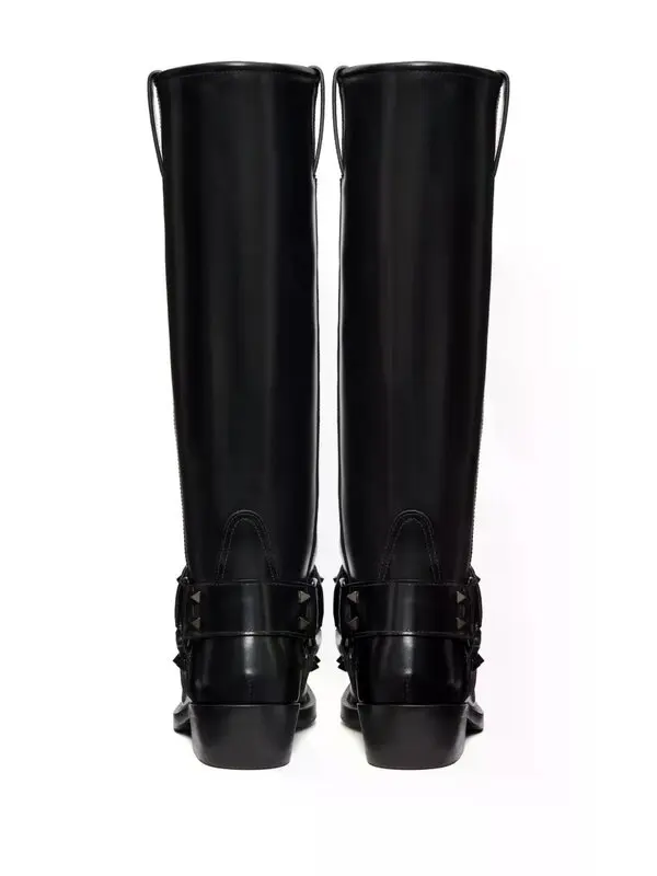 Valentino Garavani 40mm Rockstud Biker Boots