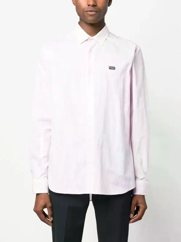 Philipp Plein Graphic-print Striped Shirt