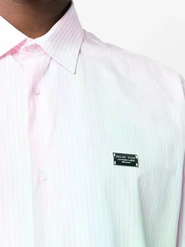 Philipp Plein Graphic-print Striped Shirt