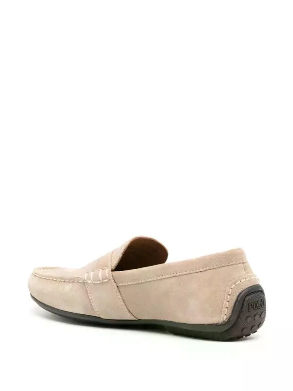 Polo Ralph Lauren Round Toe Slip-on Loafers - Neutrals