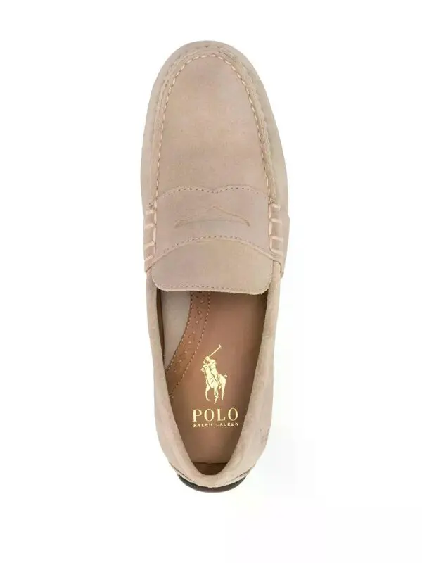 Polo Ralph Lauren Round Toe Slip-on Loafers - Neutrals