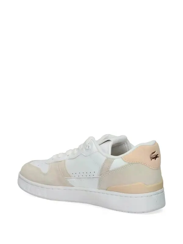 Lacoste T-clip Leather And Suede Panel Sneakers