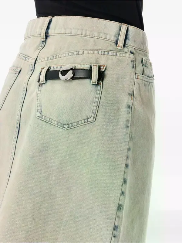 Coperni Asymmetrical Denim Skirt