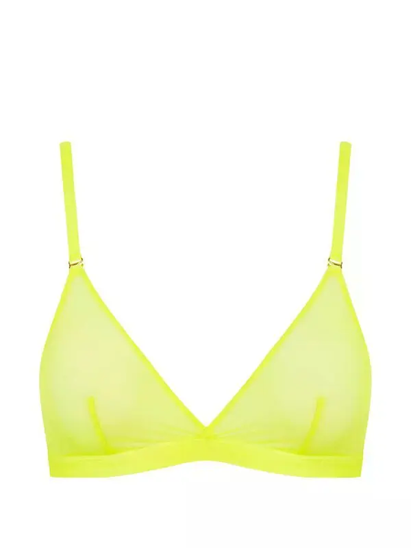 MAISON CLOSE Corps À Corps Neon Triangle-cup Bra - Yellow