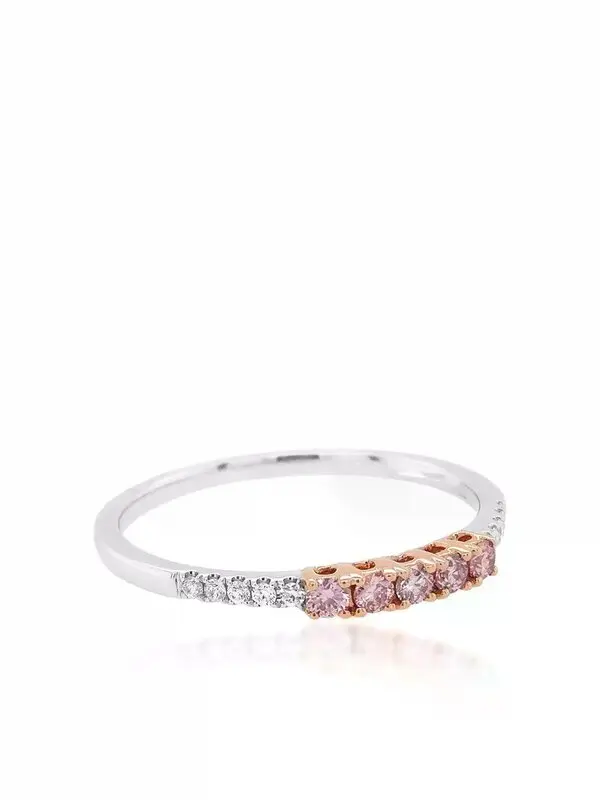 HYT JEWELRY 18kt Gold Pink Diamond Ring - Silver