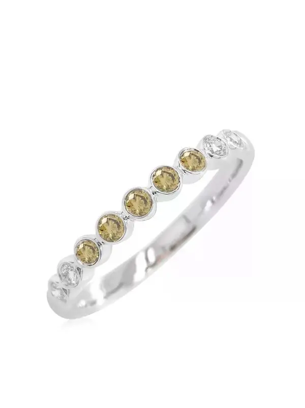 HYT JEWELRY 18kt White Gold Diamond Ring - Silver