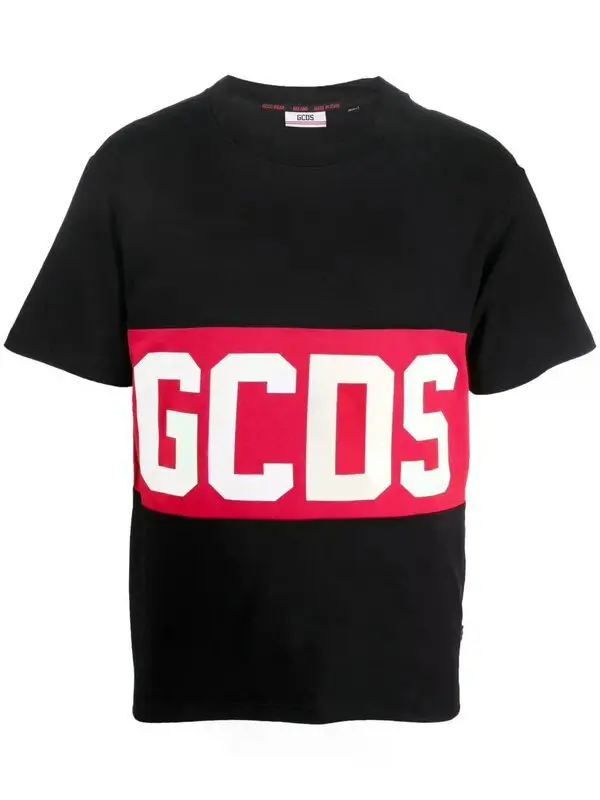 Gcds Band Logo-print T-shirt - Black