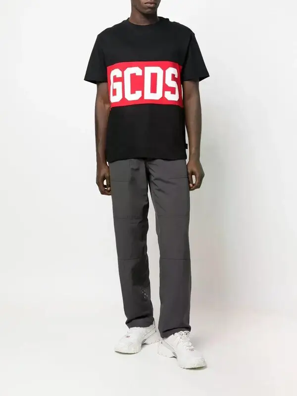 Gcds Band Logo-print T-shirt - Black