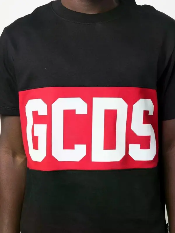 Gcds Band Logo-print T-shirt - Black