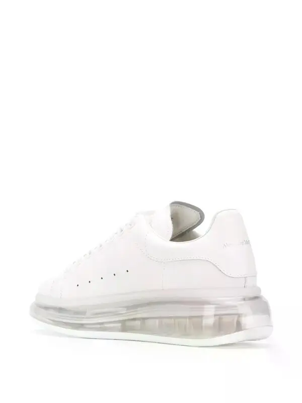 Alexander McQueen Oversized Leather Sneakers With Transparent Sole