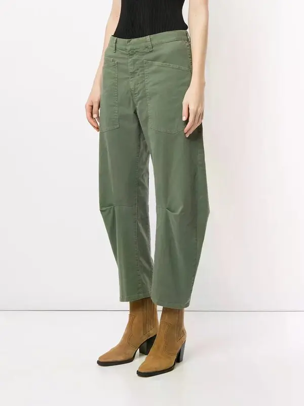 NILI LOTAN Shon Wide-leg Trousers Army
