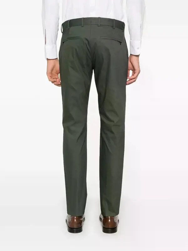 PT TORINO Mid-rise Tapered Chinos - Green