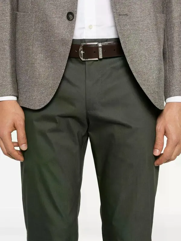 PT TORINO Mid-rise Tapered Chinos - Green
