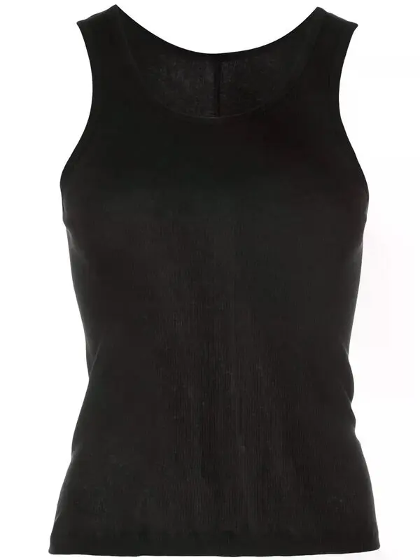 Wardrobe.NYC Ribbed Slim-fit Tank Top - Black