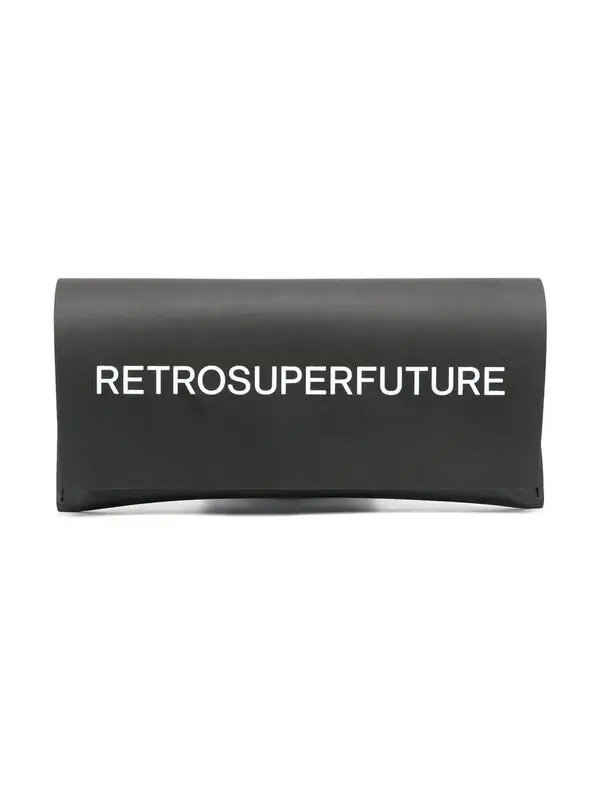 RETROSUPERFUTURE Amata Rectangular-frame Sunglasses - Black