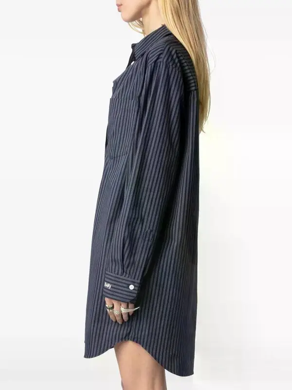 Zadig&Voltaire Rorning Pop" Mini Shirt Dress - Blue