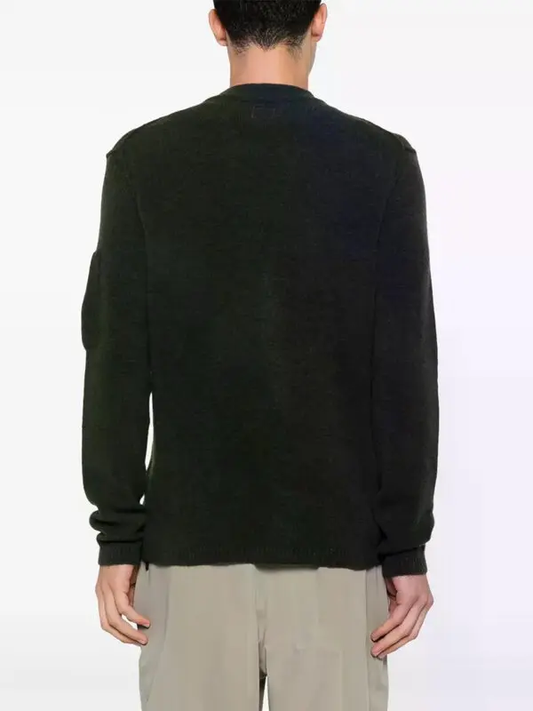 C.P. COMPANY Lens Detail Cardigan - Green