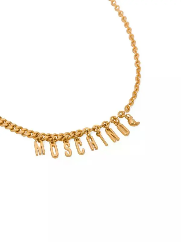 Moschino Lettering Necklace
