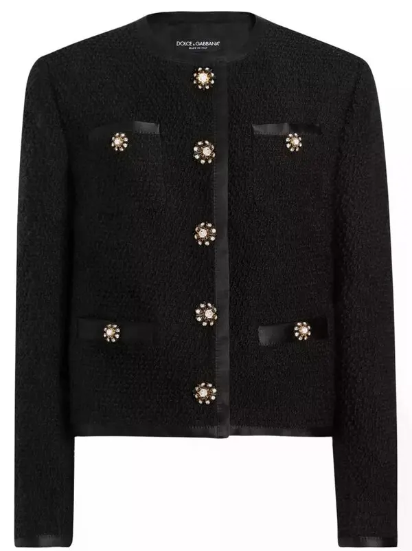 Dolce & Gabbana Textured Knitted Jacket