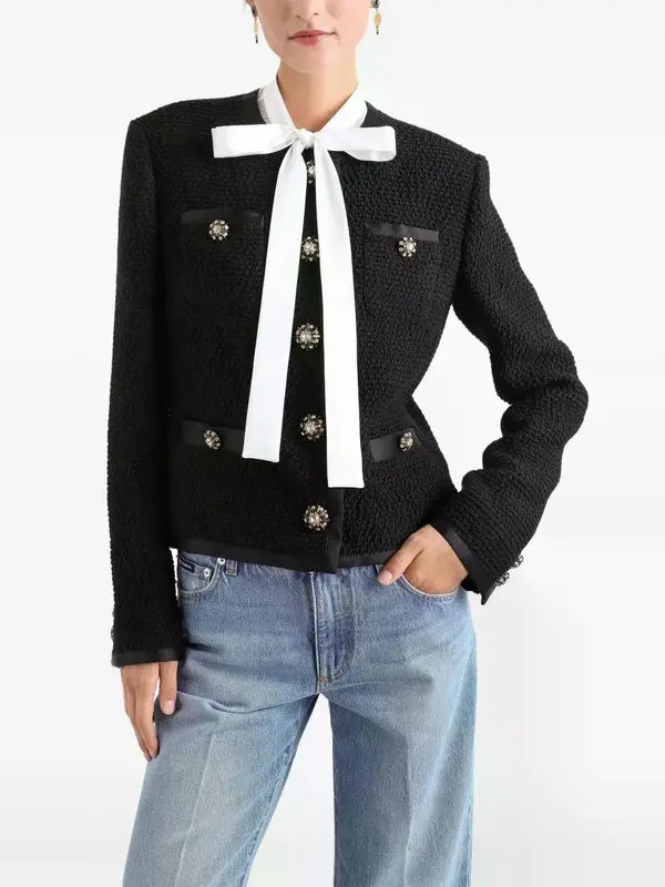 Dolce & Gabbana Textured Knitted Jacket