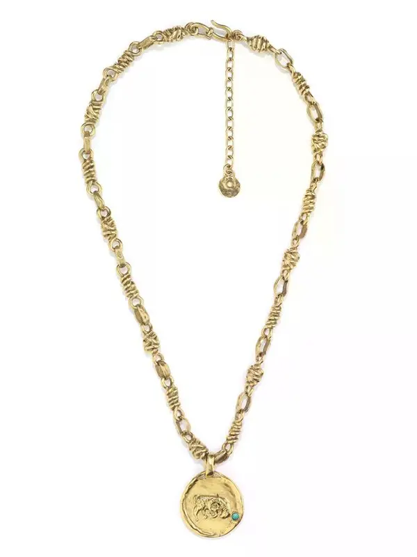 GOOSSENS Talisman Aries Medal Necklace - Gold