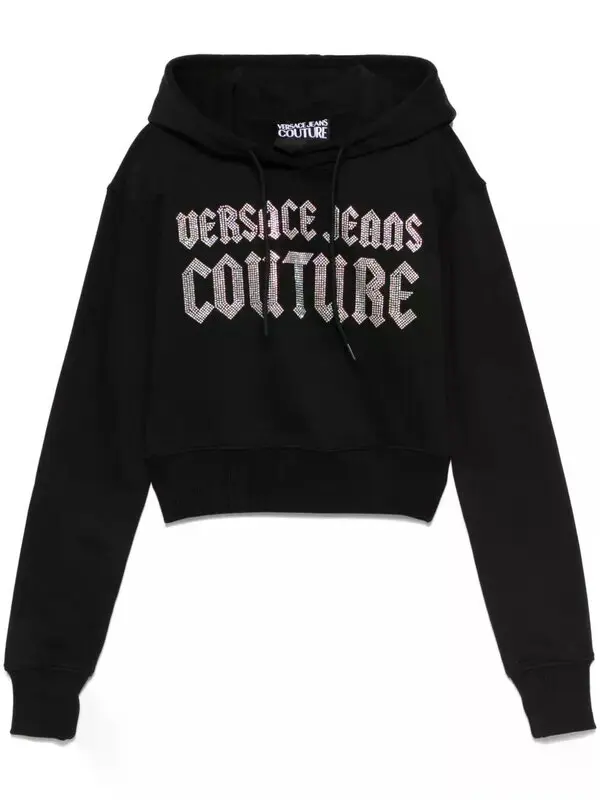 Versace Rhinestone Logo Hoodie
