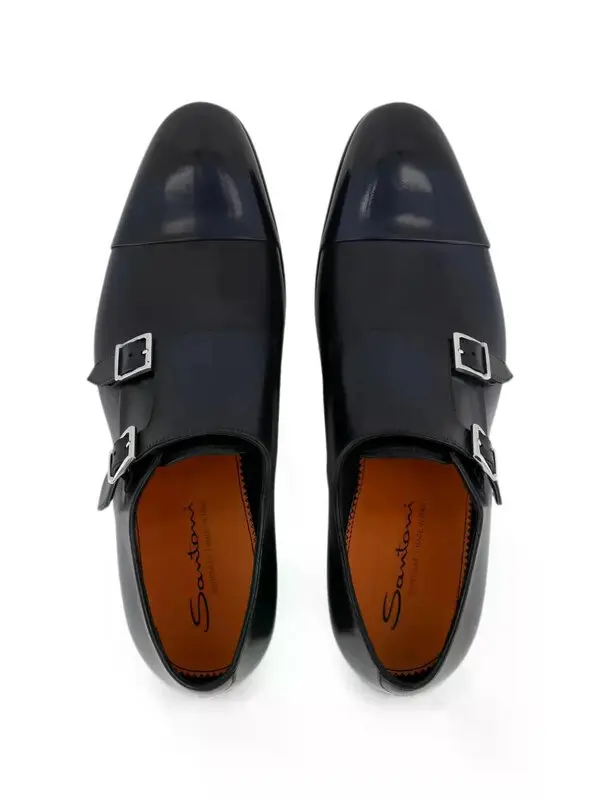 Santoni Double-buckle Monk Shoes