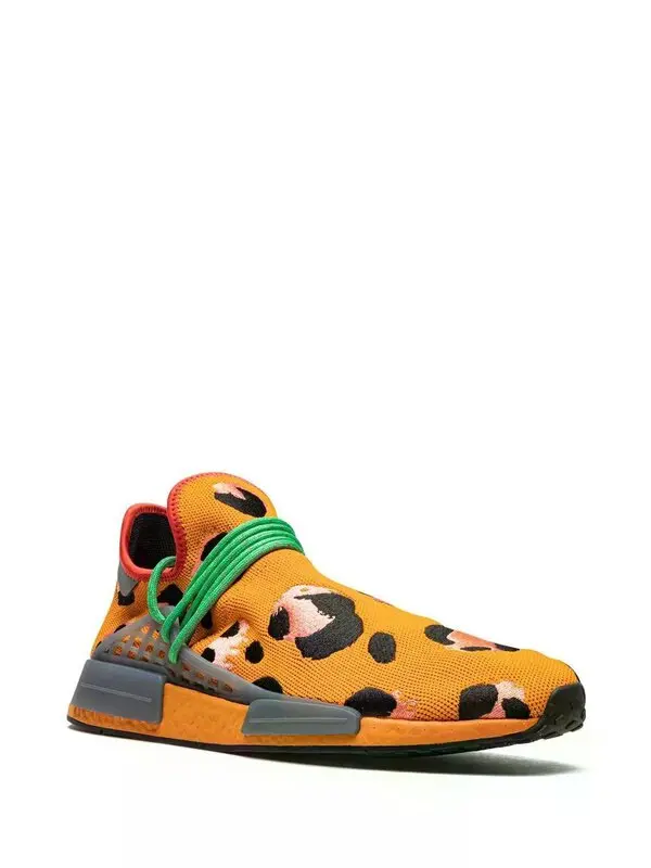 Adidas Nmd Hu Animal Print Lace Up Sneakers - Orange