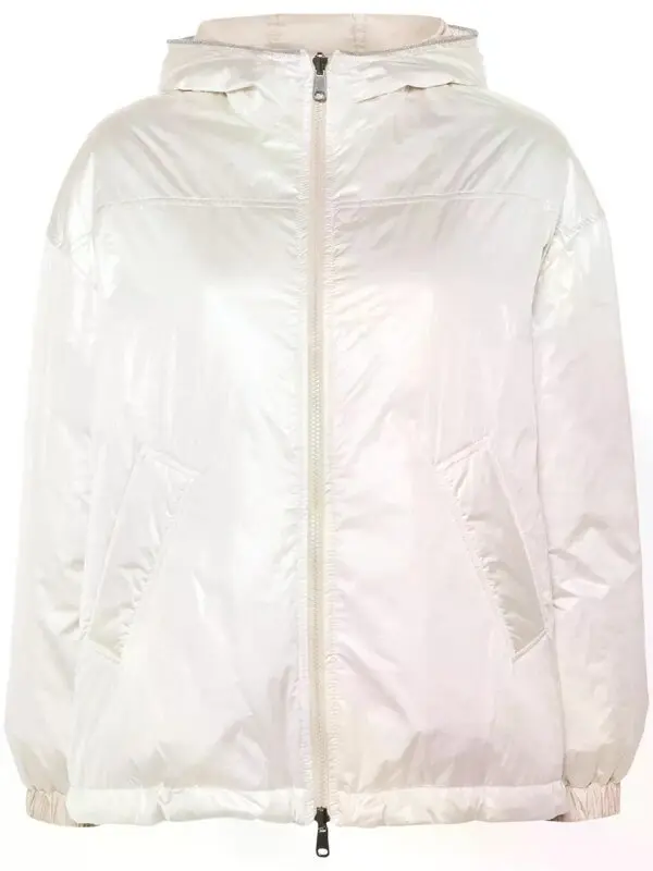 Brunello Cucinelli Reversible Metallic Padded Jacket