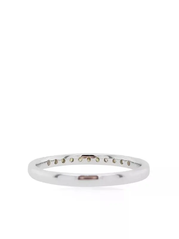 HYT JEWELRY 18kt White Gold Diamond Band Ring