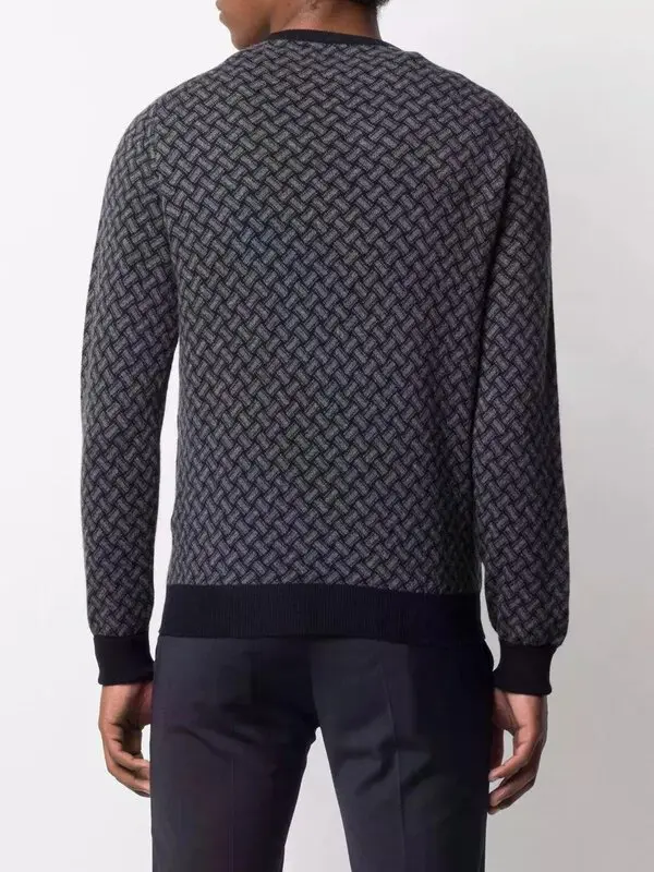 DRUMOHR Patterned Jacquard Knit Jumper