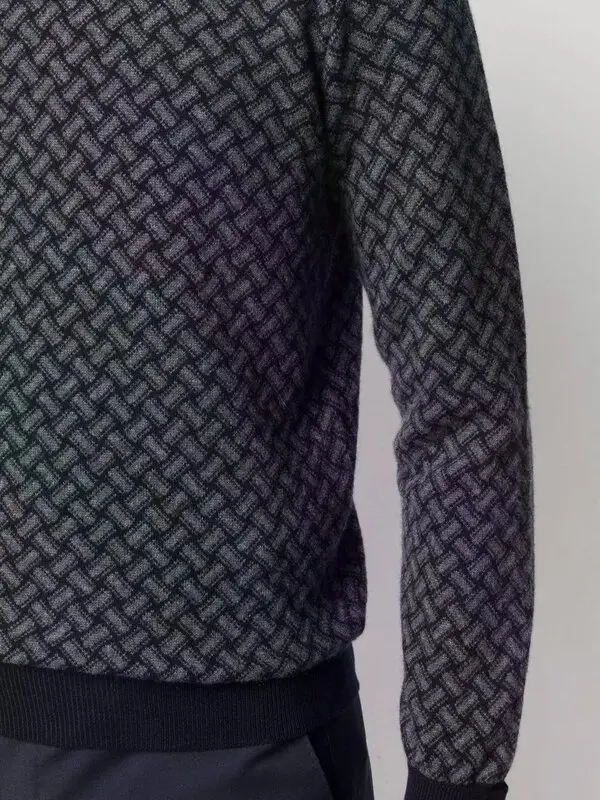 DRUMOHR Patterned Jacquard Knit Jumper