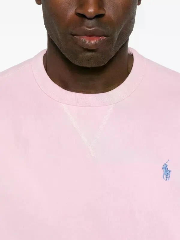 Polo Ralph Lauren Classic Sweatshirt With Polo Pony Motif - Pink