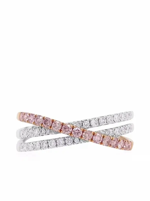 HYT JEWELRY 18kt Gold Pink Diamond Engagement Ring - Silver