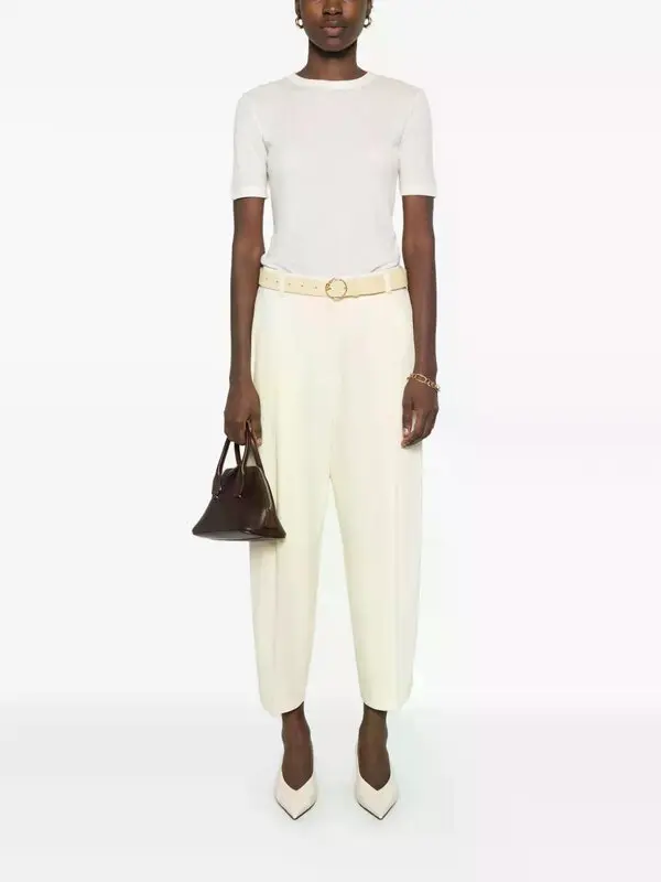 TOTEME Pleated Tapered Leg Trousers