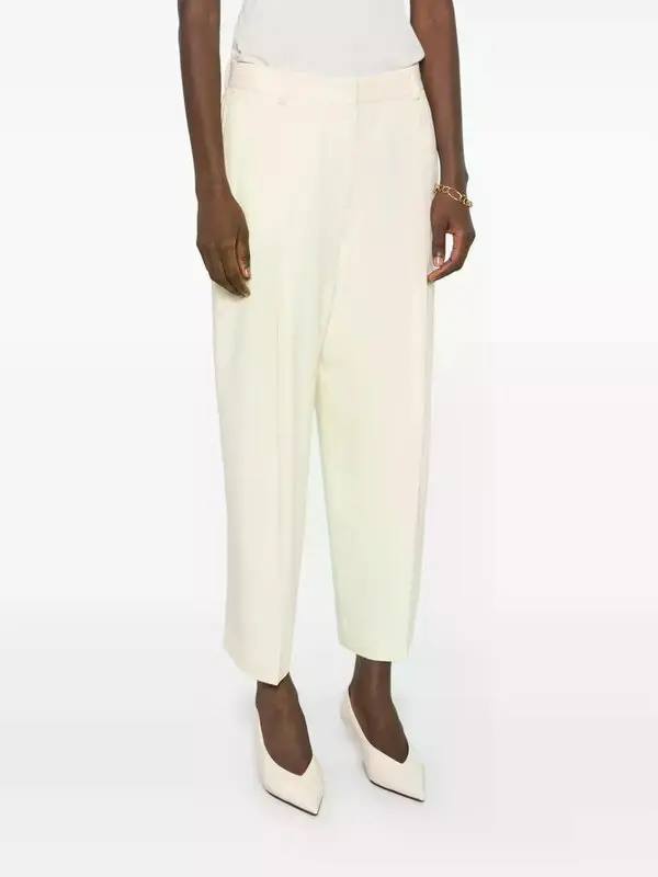 TOTEME Pleated Tapered Leg Trousers