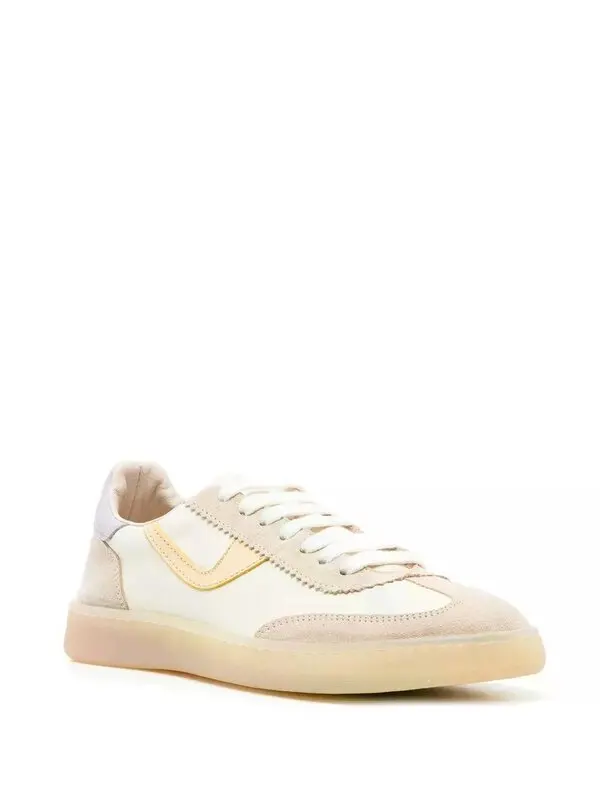 Moma Low-top Lace-up Panelled Calf Leather Sneakers