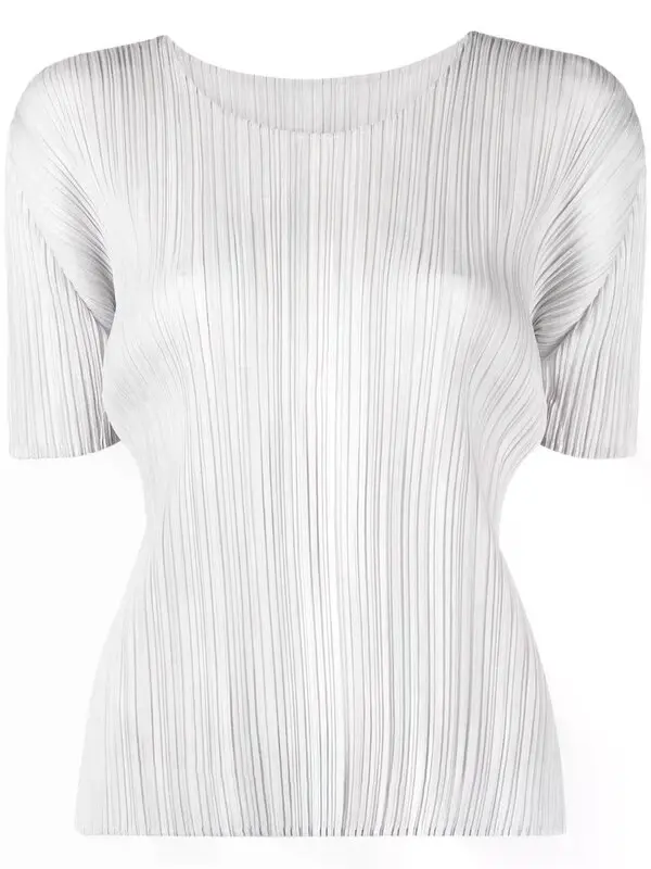 Issey Miyake Plissé Short-sleeve T-shirt - Grey