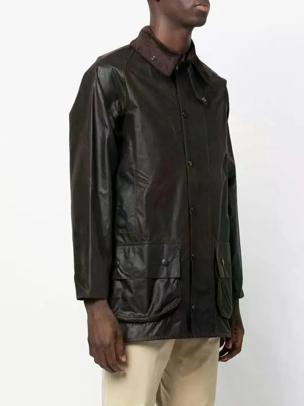 Barbour Waxed Cotton Coat - Brown