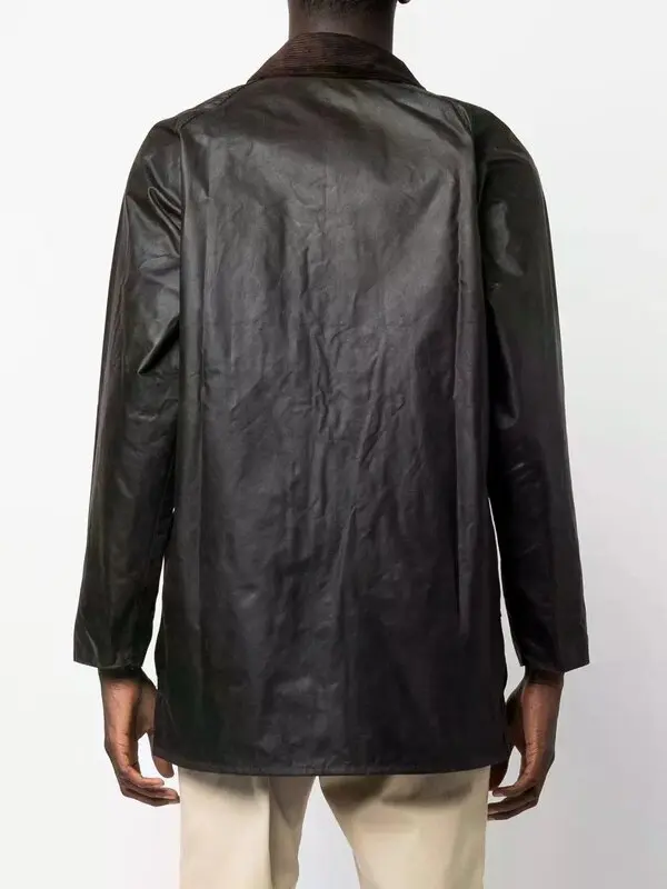 Barbour Waxed Cotton Coat - Brown