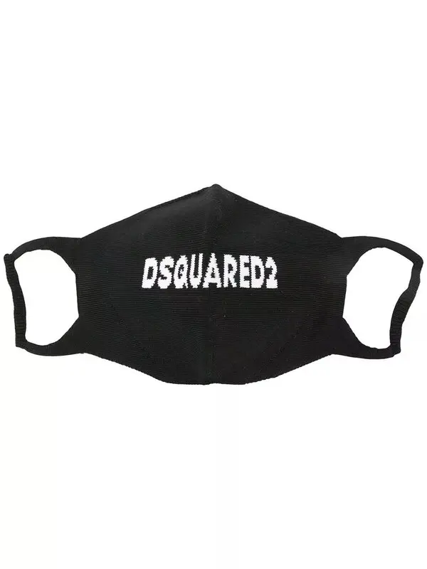Dsquared2 Logo-embellished Face Mask - Black