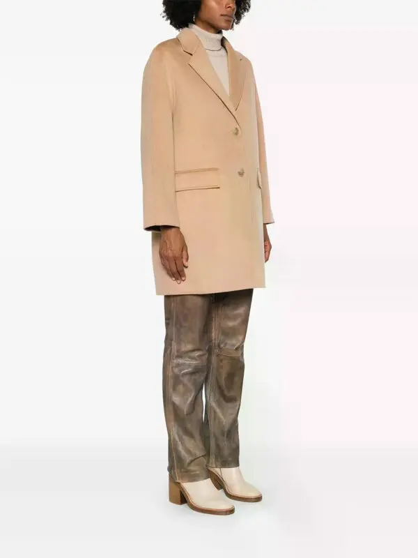 THE DYNAMIS STUDIO Beige Wool Oxford Coat