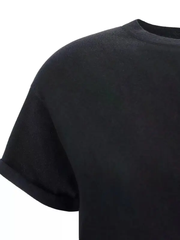 Brunello Cucinelli Knitted T-shirt - Black
