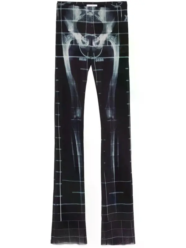 JEAN PAUL GAULTIER Squeletor Flared Trousers