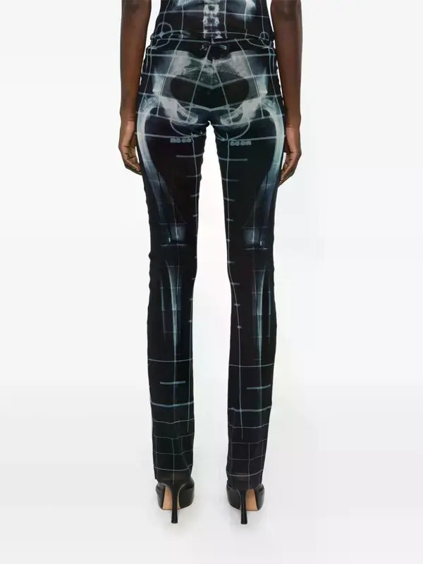 JEAN PAUL GAULTIER Squeletor Flared Trousers