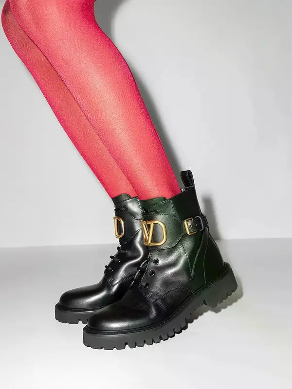 Valentino Garavani Vlogo Signature Combat Boots