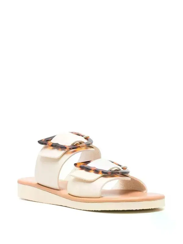 ANCIENT GREEK SANDALS Iaso Flat Sandals - Neutrals