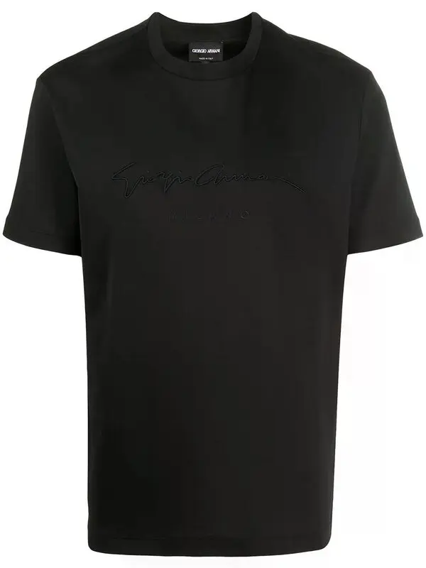 Giorgio Armani Embroidered Logo T-shirt