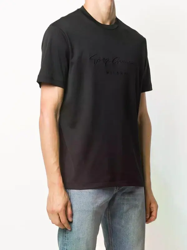 Giorgio Armani Embroidered Logo T-shirt